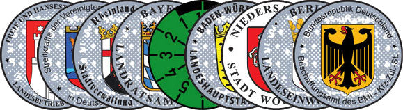 German Registration Seals – CustomEuropeanPlates.com
