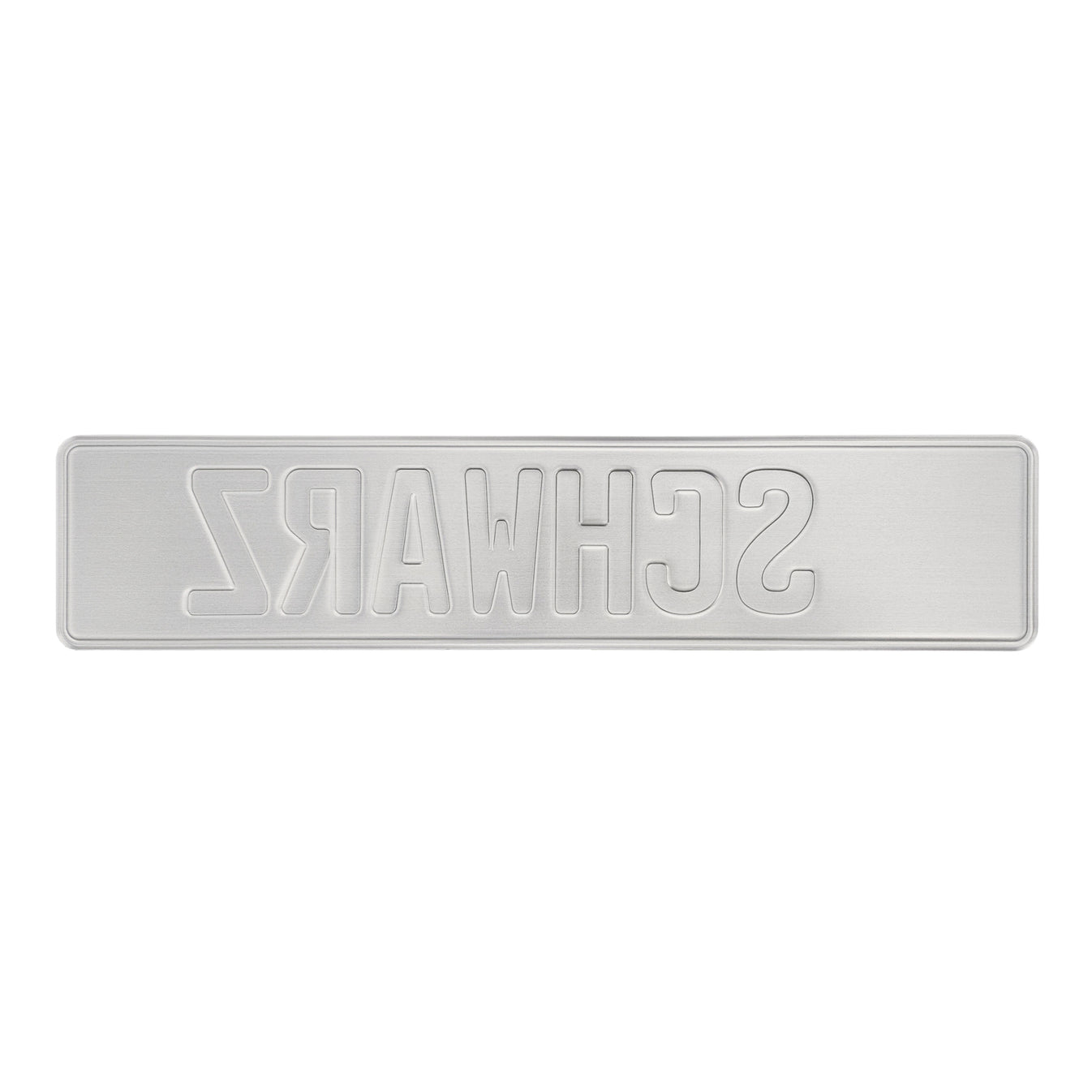 German License Plate with Black Decal – CustomEuropeanPlates.com