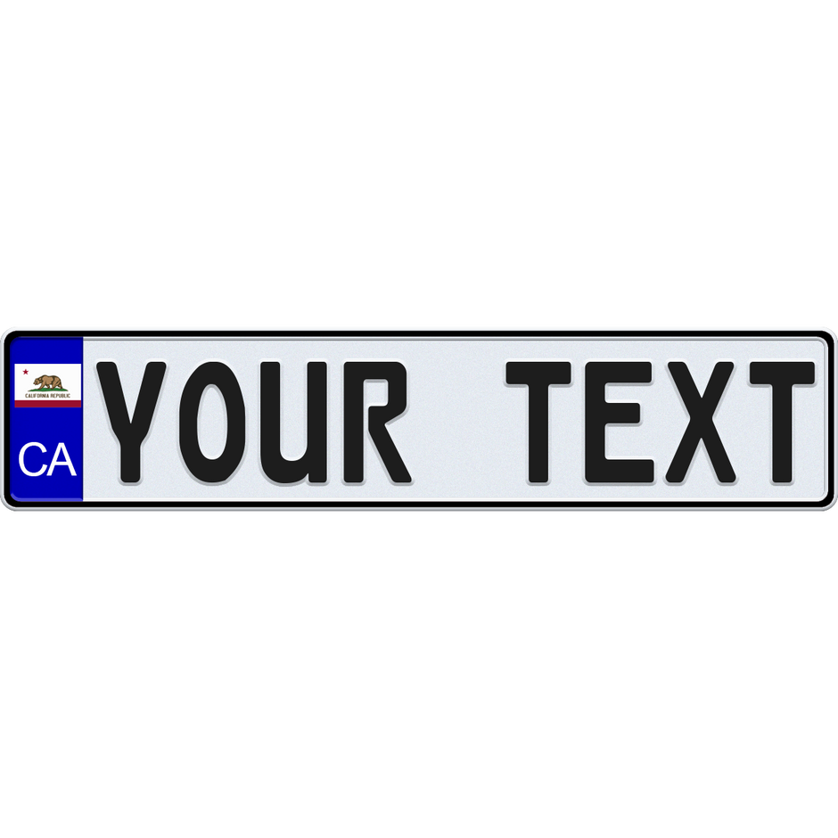 USA Euro Style License plates – CustomEuropeanPlates.com