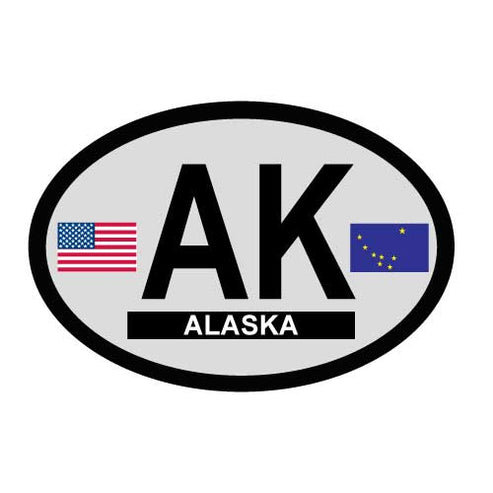 Alaska Oval Decal – CustomEuropeanPlates.com