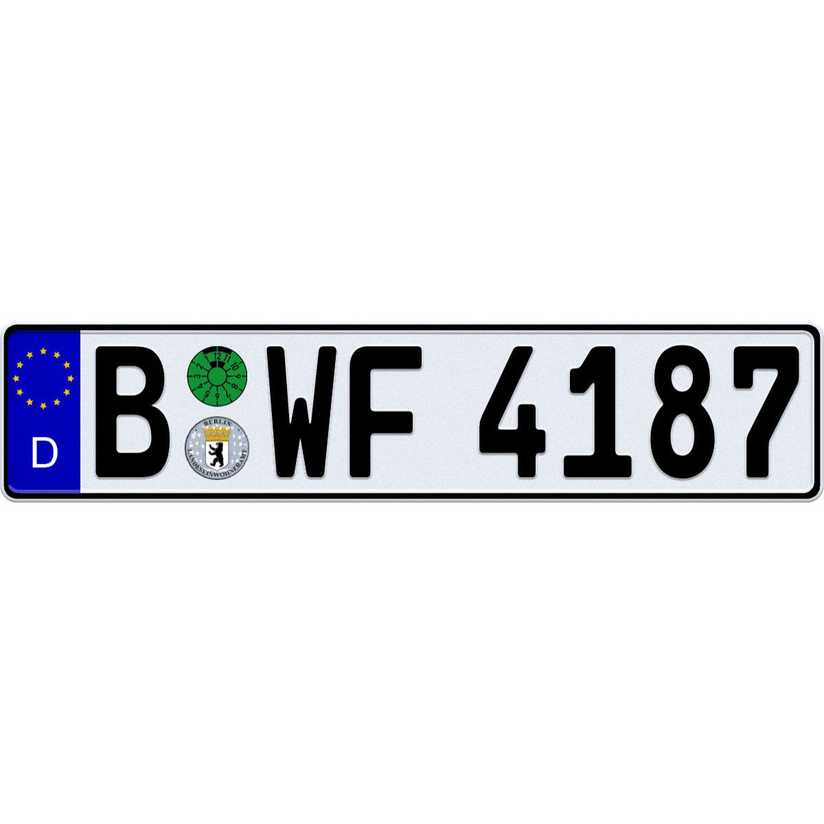 Stock EEC German License Plate - Berlin – CustomEuropeanPlates.com
