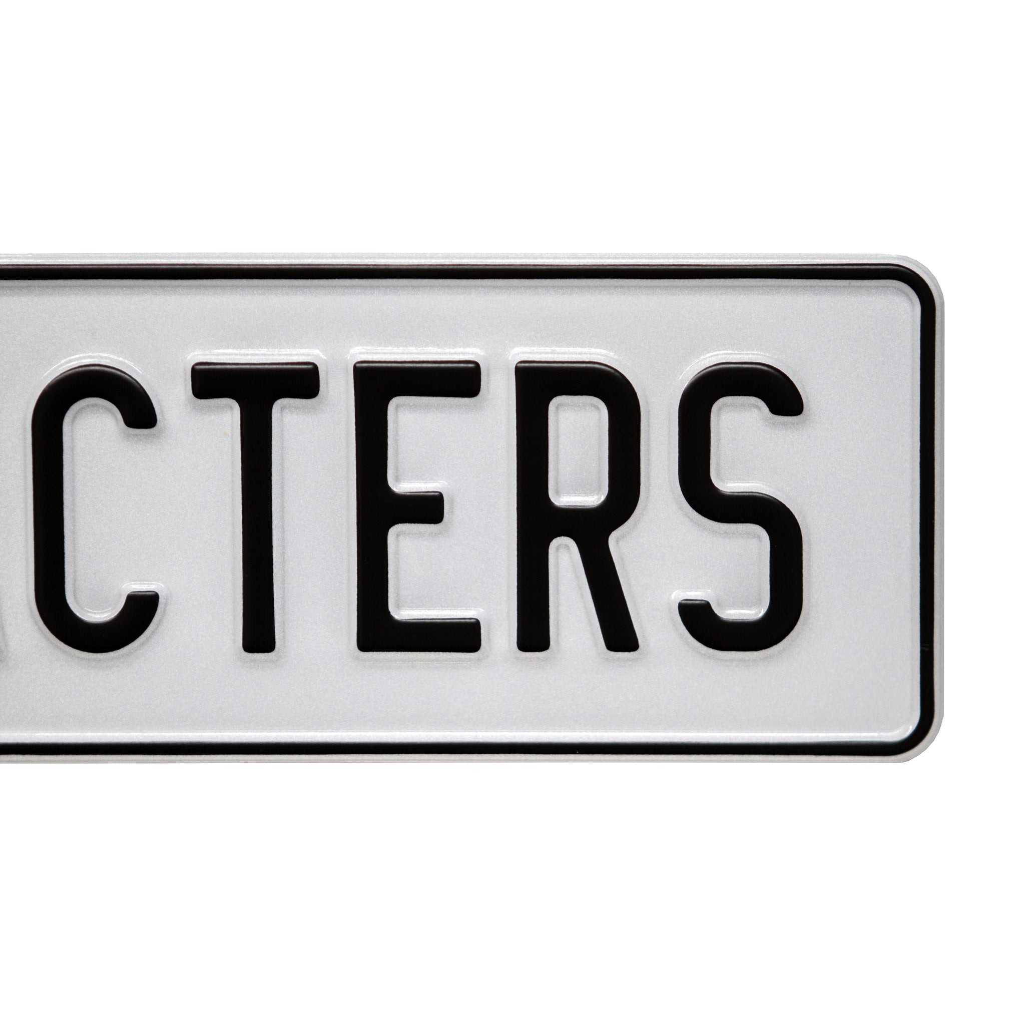 14 Character European License Plate – CustomEuropeanPlates.com
