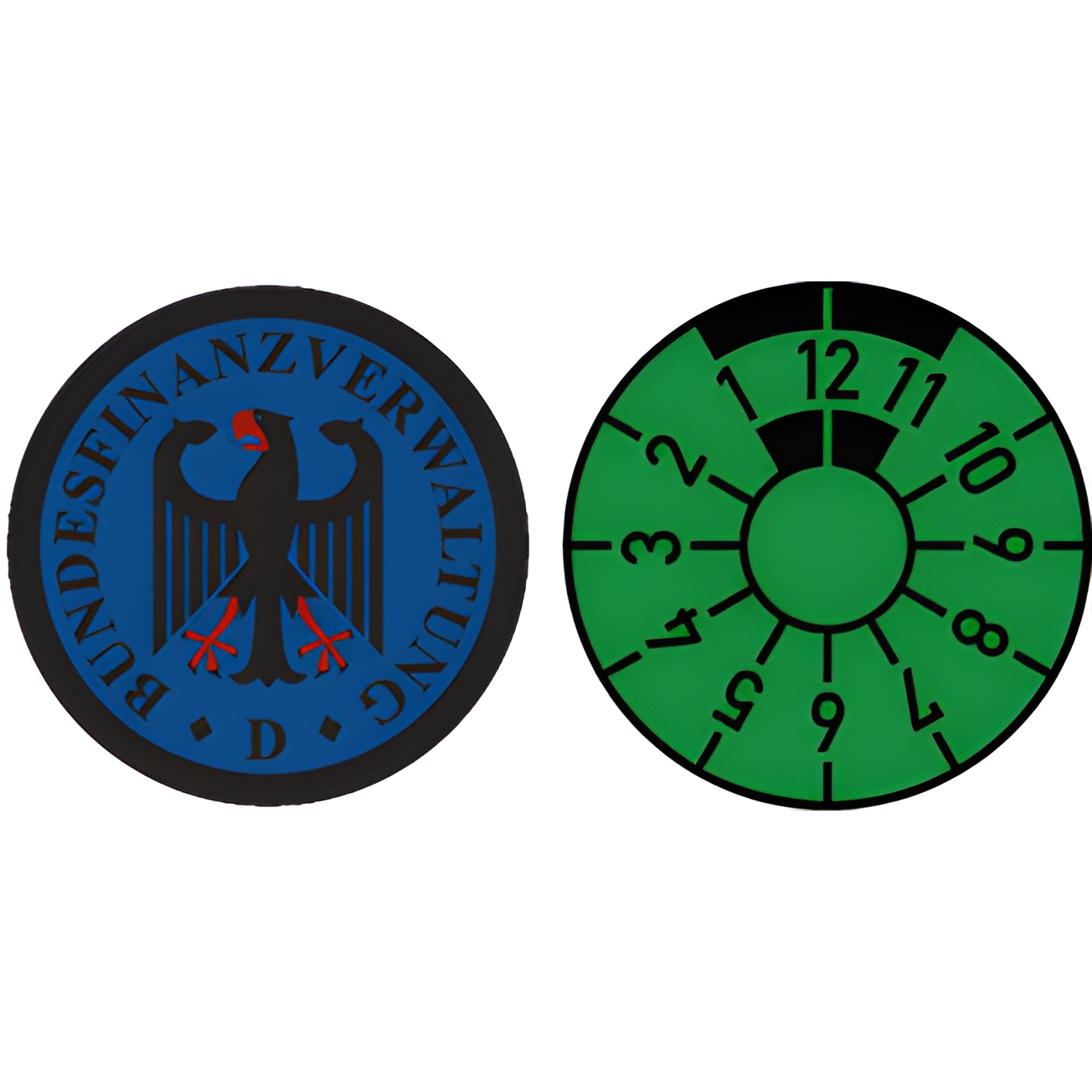 Blue (Temporary) Zoll Registration Seal Set – CustomEuropeanPlates.com