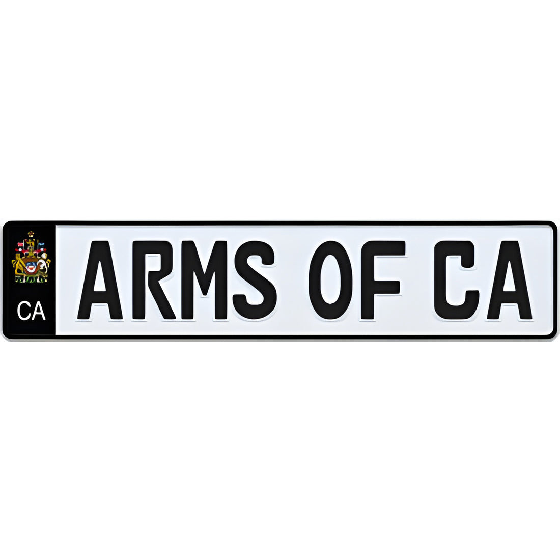 Arms of Canada Euro Style License Plate – CustomEuropeanPlates.com