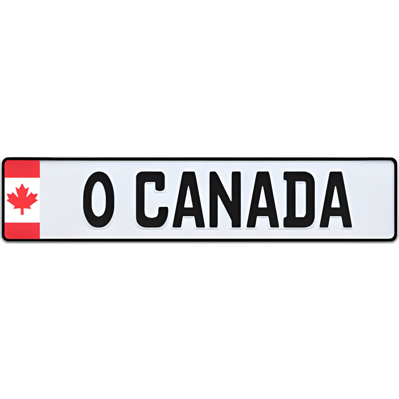 Canada Flag Euro Style License Plate – CustomEuropeanPlates.com