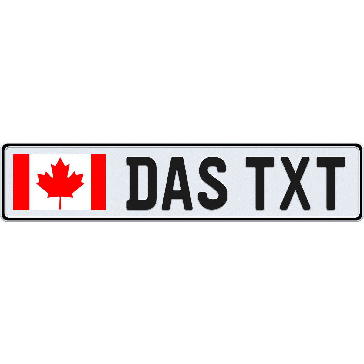 Canada European License Plate – CustomEuropeanPlates.com