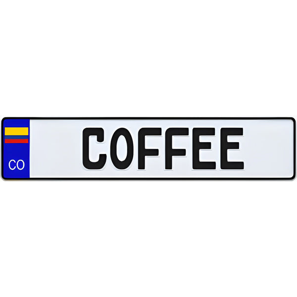 Colombia Euro Style License Plate – CustomEuropeanPlates.com