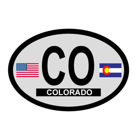 Colorado Oval Decal – CustomEuropeanPlates.com