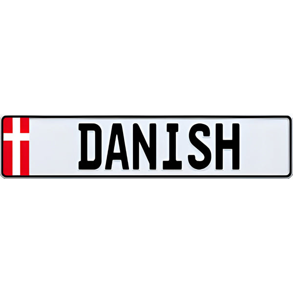 Denmark Flag License Plate – CustomEuropeanPlates.com