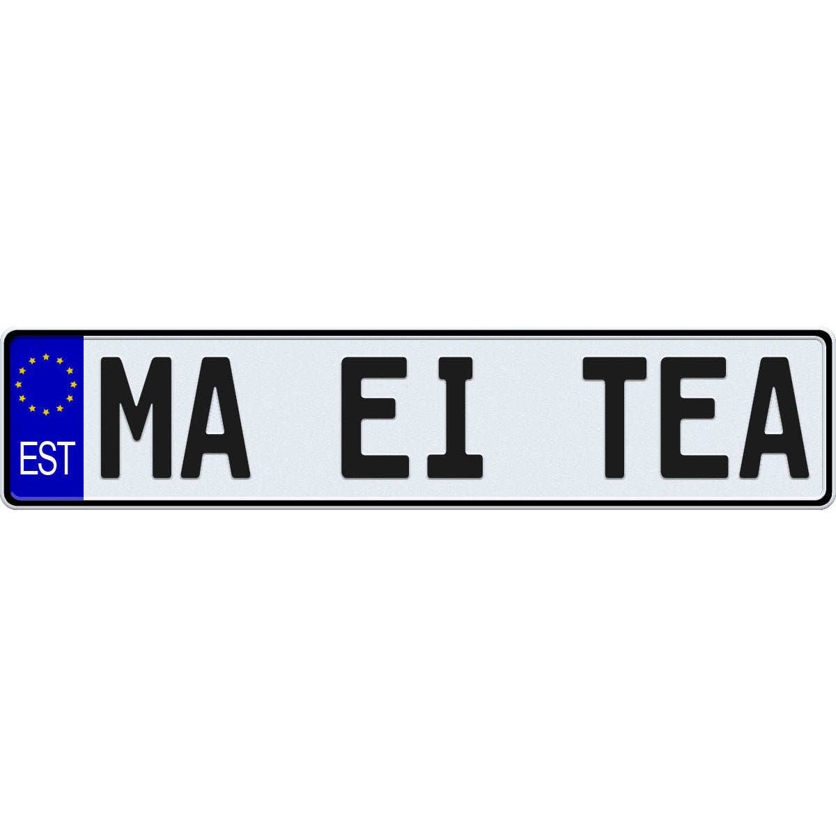 EEC Estonia License Plate – CustomEuropeanPlates.com