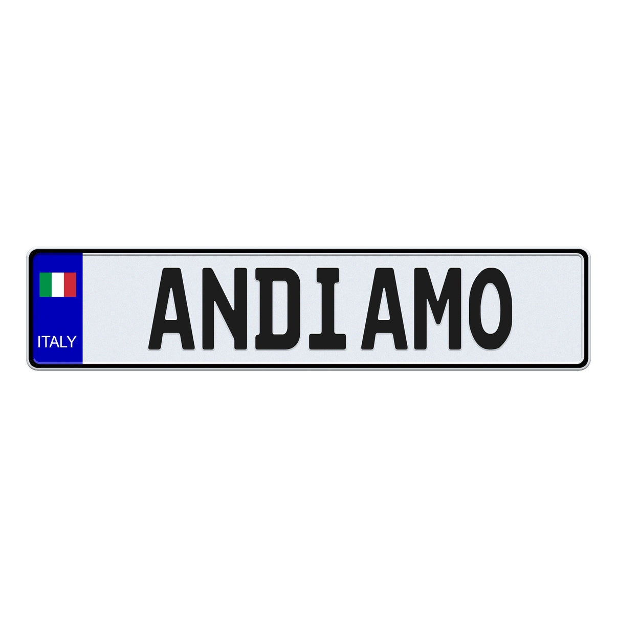 Italy Flag License Plate – CustomEuropeanPlates.com