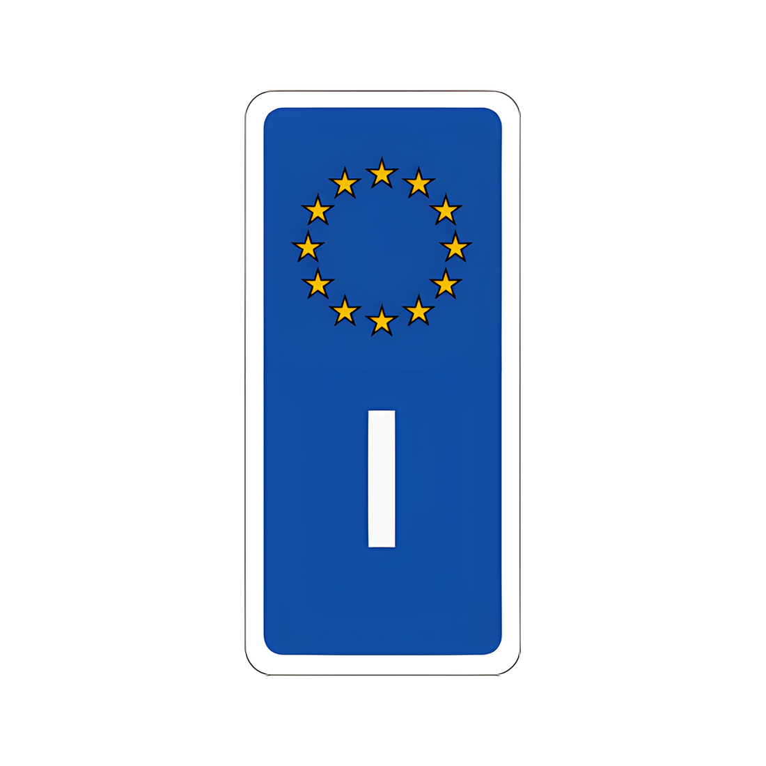 Italy European Union Rounded Sidebar – CustomEuropeanPlates.com
