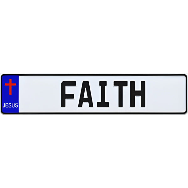 Jesus Cross Euro Style License Plate – CustomEuropeanPlates.com