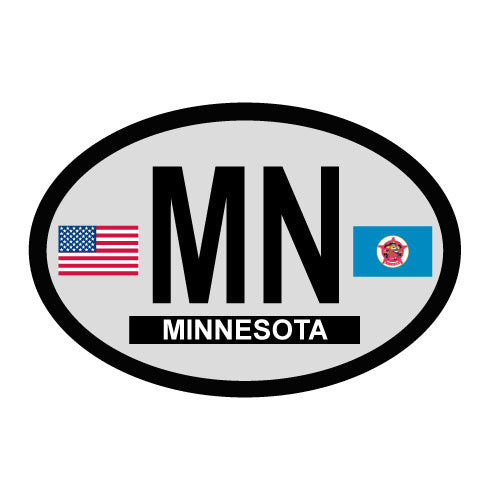 Minnesota Oval Decal – CustomEuropeanPlates.com