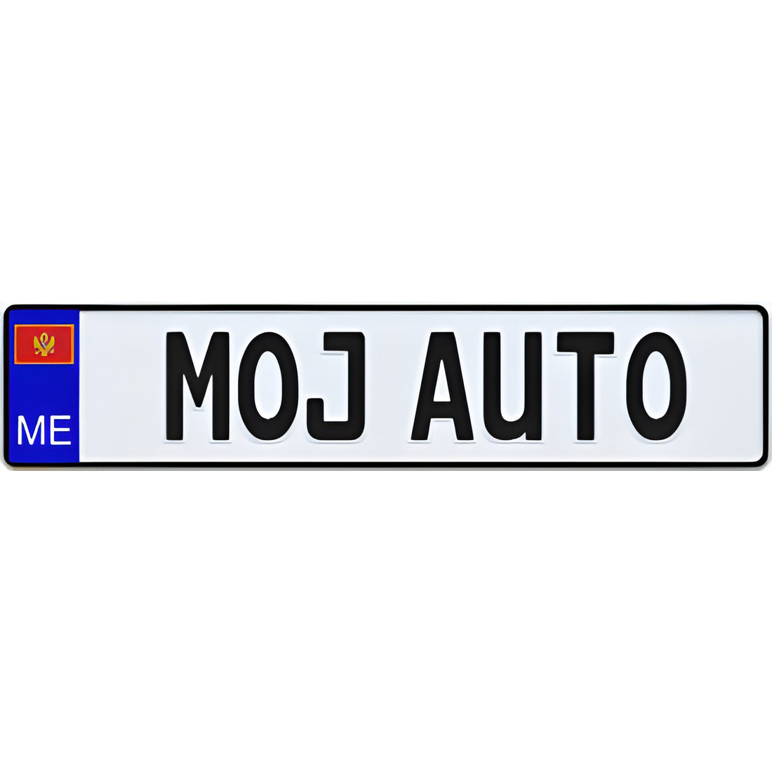 Montenegro Euro Style License Plate – CustomEuropeanPlates.com