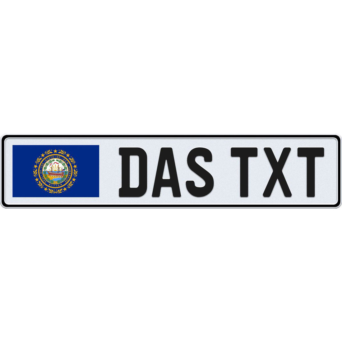 New Hampshire European License Plate – CustomEuropeanPlates.com