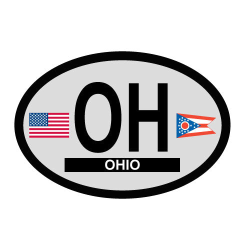 Ohio Oval Decal – CustomEuropeanPlates.com
