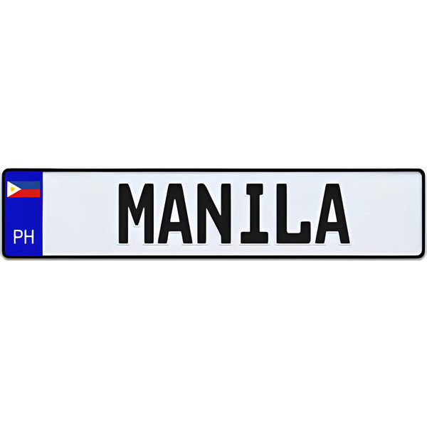 Philippines Euro Style License Plate – CustomEuropeanPlates.com