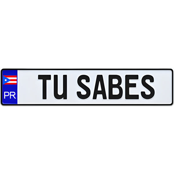 Puerto Rico Euro Style License Plate – CustomEuropeanPlates.com