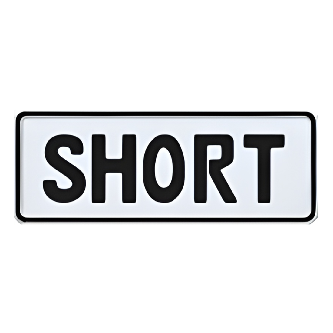 Short European License Plate – CustomEuropeanPlates.com