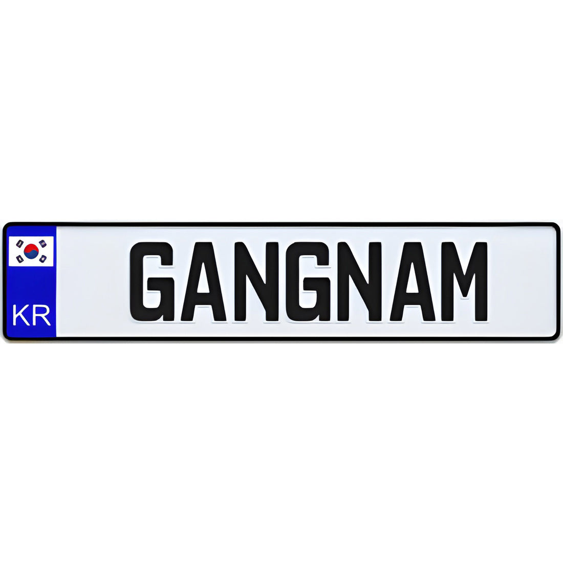 South Korea Euro Style License Plate – CustomEuropeanPlates.com