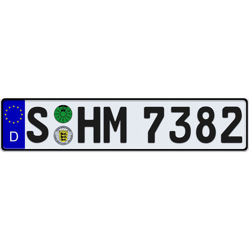 Home of Mercedes - Stock EEC German License Plate ...