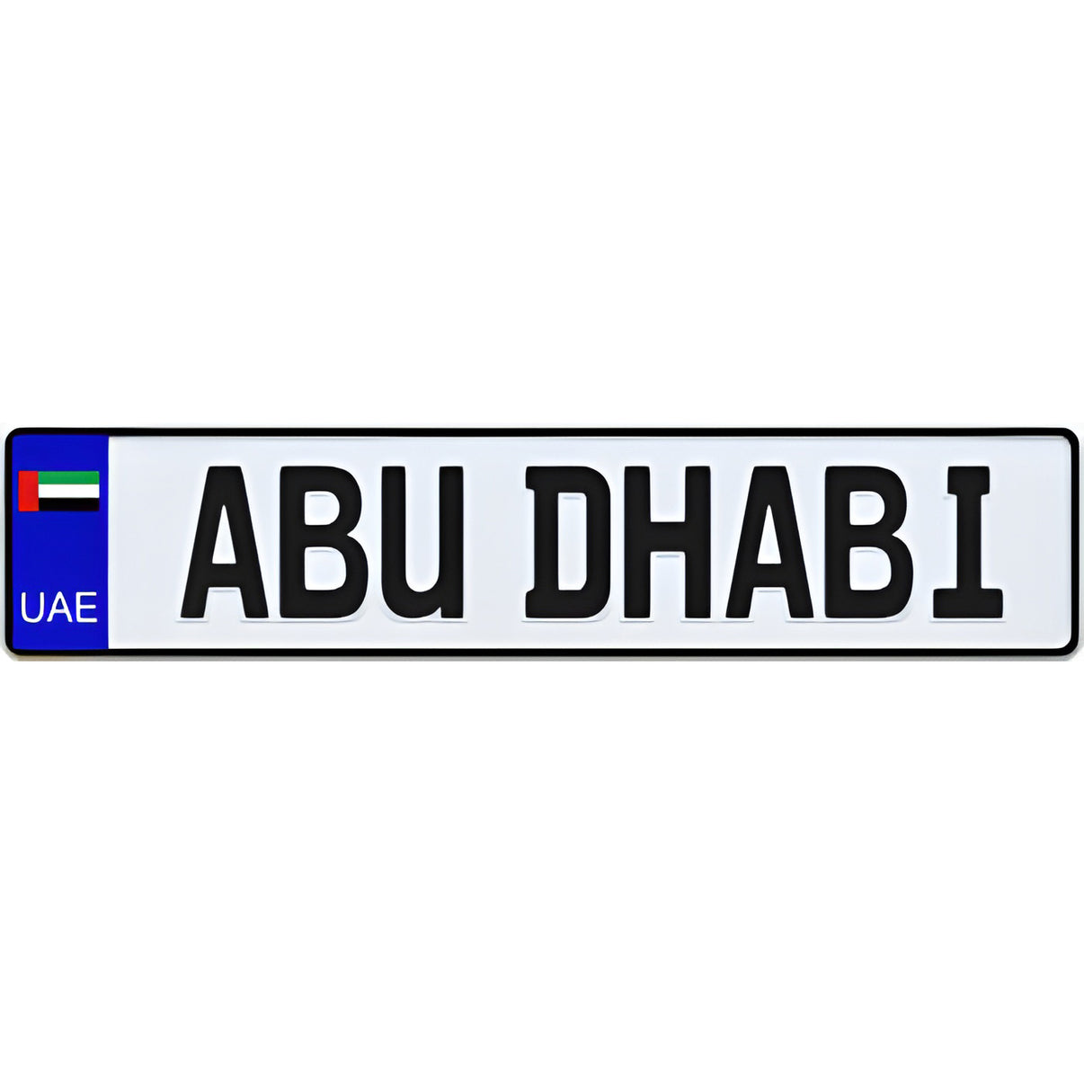 United Arab Emirates Euro Style License Plate – CustomEuropeanPlates.com