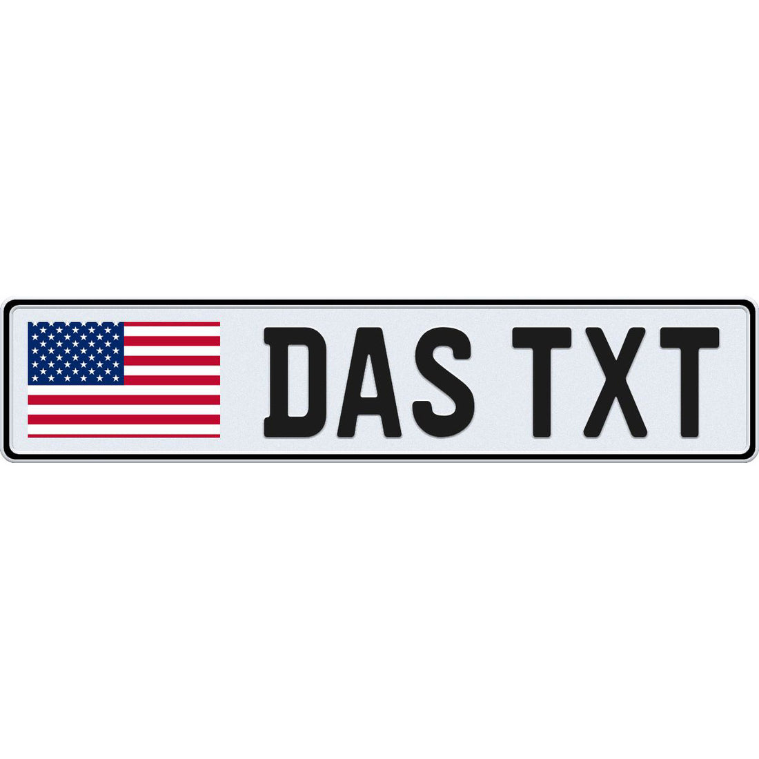 USA European License Plate – CustomEuropeanPlates.com